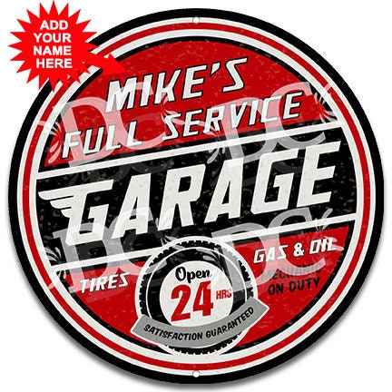 Full Service Garage Signs Custom Car Repair Signs Novelty | Etsy