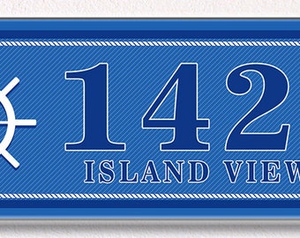 Nautical Ceramic House Numbers - Etsy