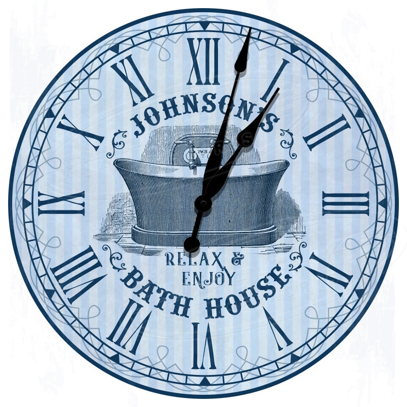 Bathroom Clock for Wall - Etsy