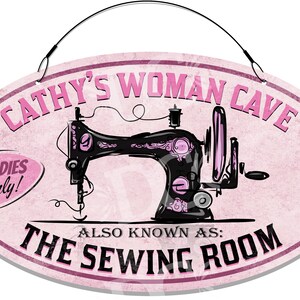 Sewing Room Themed Metal Sign, Sewing Décor Signs, Sewing Club Signs ...