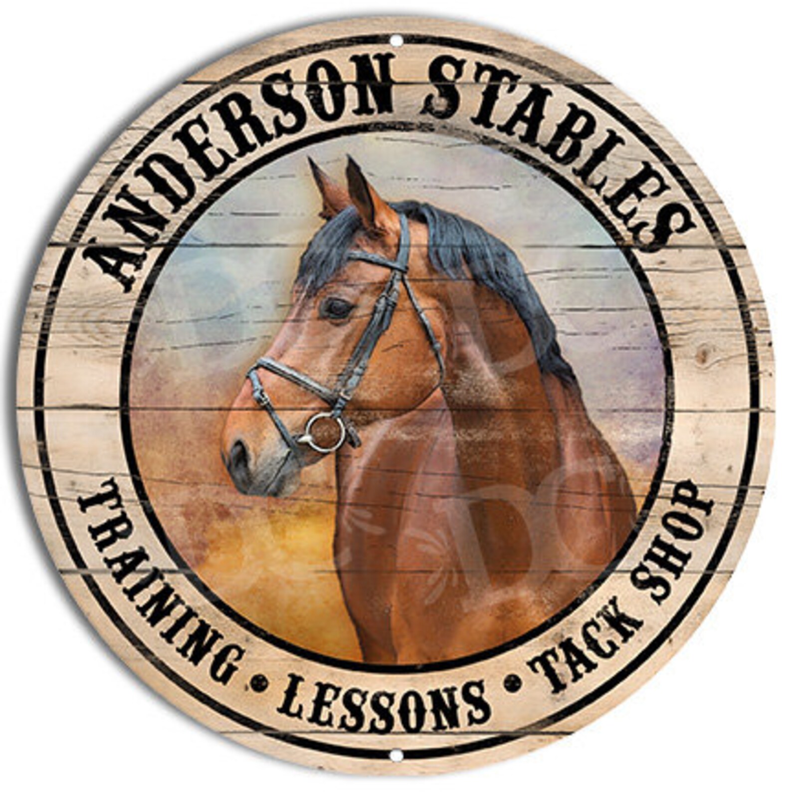 Horse Farm Custom Signs Horse Stable Rustic Sign Horse Barn - Etsy