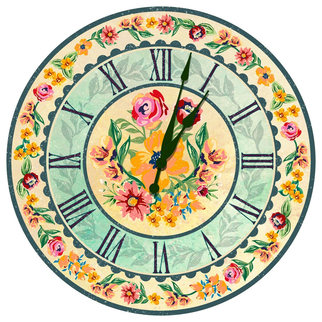 Home Sweet Home Wall Clock, Housewarming Large Clock, Living Room Wall ...