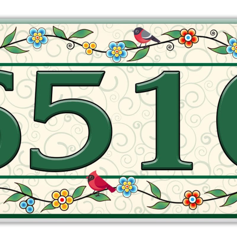 Address Numbers Whimsical - Etsy