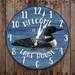Loon Themed Cottage Welcome Clock, Loon Bird Clocks, Rustic Cottage ...