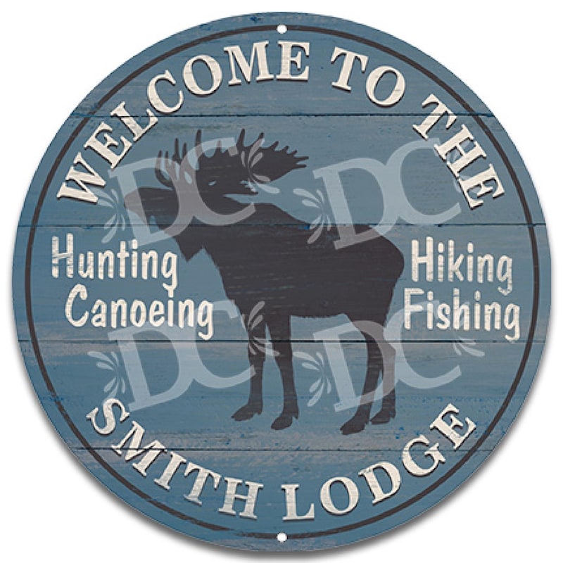 Moose Welcome Sign - Etsy