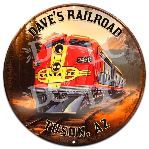Metal Santa Fe Train - Etsy