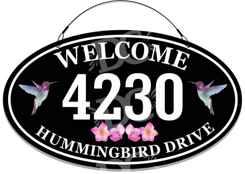 Hummingbird Themed Metal House Sign Hummingbirds Décor Signs - Etsy