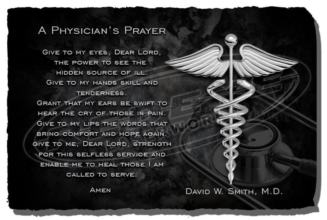 Physicians Prayer Plaques Physicians Gifts Medical School - Etsy