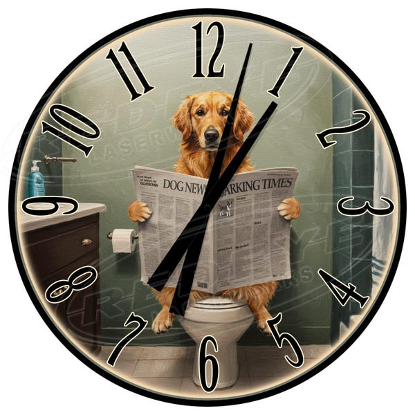 Dog Clock - Etsy