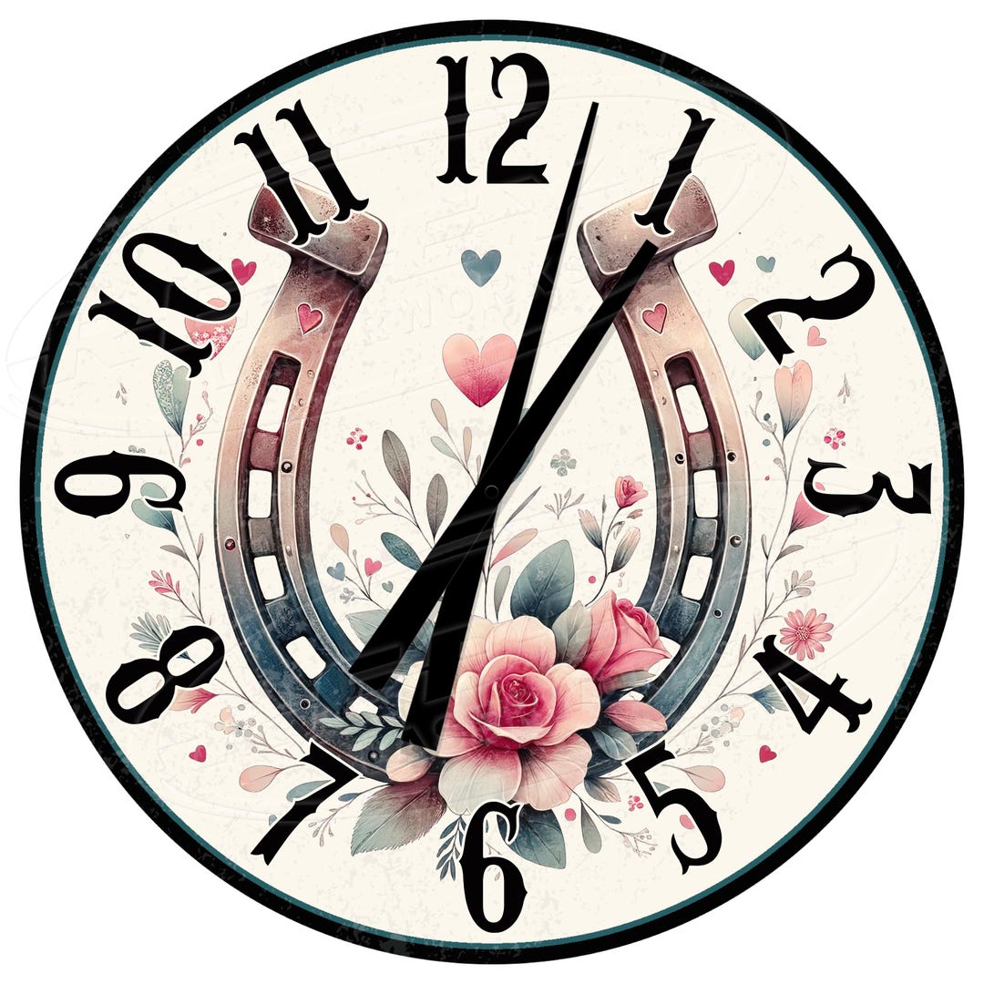 Western Clock, Ranch Themed Clocks, Cowboy Cowgirl Clock, Rustic ...
