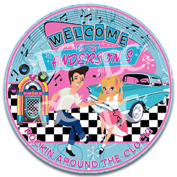 50's Retro Themed Sign 50's Decor Sign Happy Days - Etsy