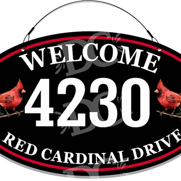 Cardinal Welcome Sign - Etsy
