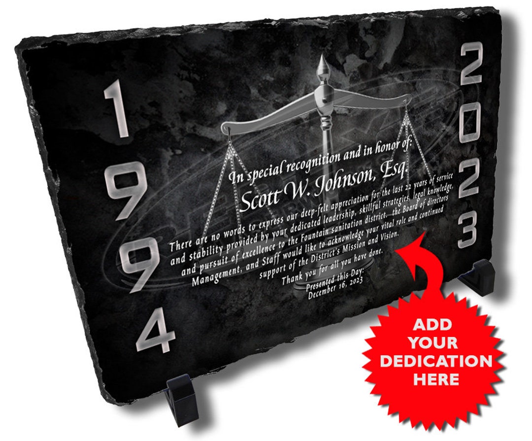 Justice of the Peace Recognition Award, Judge Magistrate Retirement ...