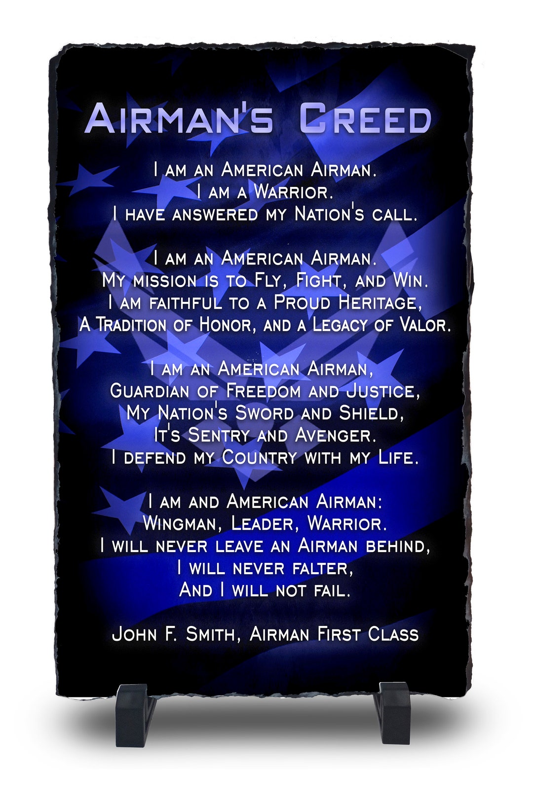 Airman's Creed Stone Plaque: US Air Force Military Gift - Etsy