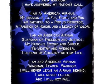 Airman's Creed - Etsy