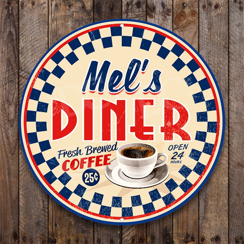 Diner Signs Customized Retro Drive In Diner Decor Diner Sign | Etsy