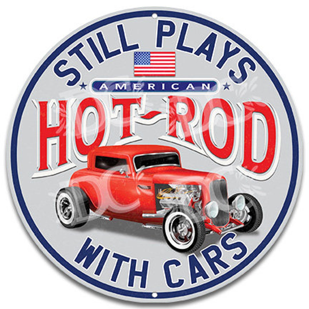 Plays With Cars Garage Sign, Classic Cars Garage Signs, Vintage Cars ...