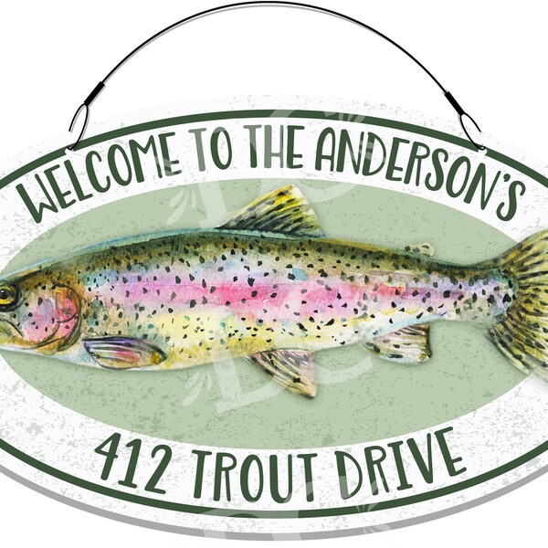 Fishing Themed Welcome Sign - Etsy