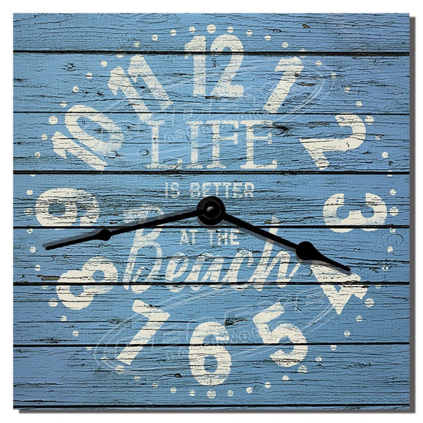 Beach Clock - Etsy