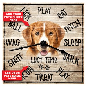 Dog Themed Signs, Dog Clocks, Custom Pet Décor, Custom Pet Signs, Dog ...