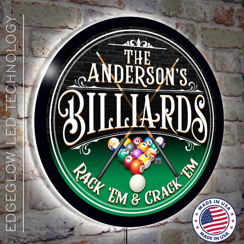 Billiard Sign - Etsy