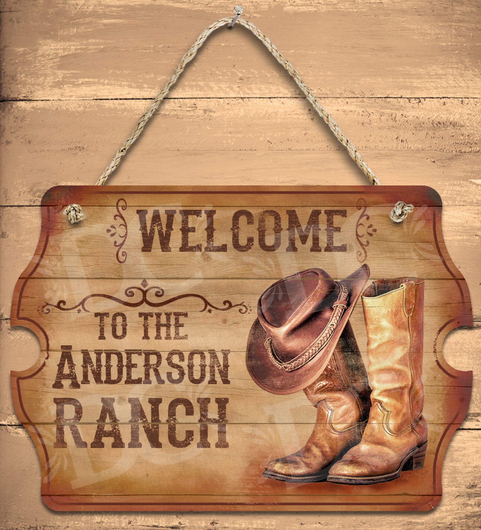 Ranch Welcome Sign Western Welcome Sign Cowboy Boots Welcome | Etsy