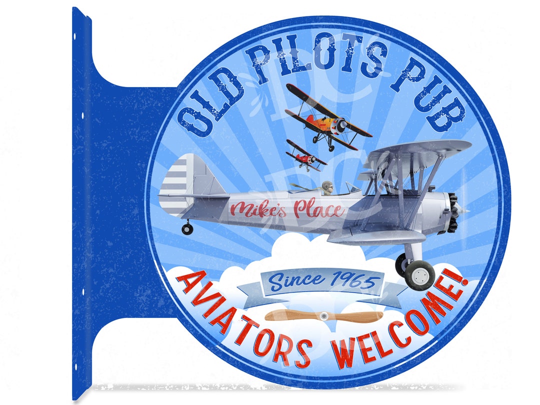 Pilots Aviation Pub Sign Aviator Signs Pilots Tavern Sign - Etsy