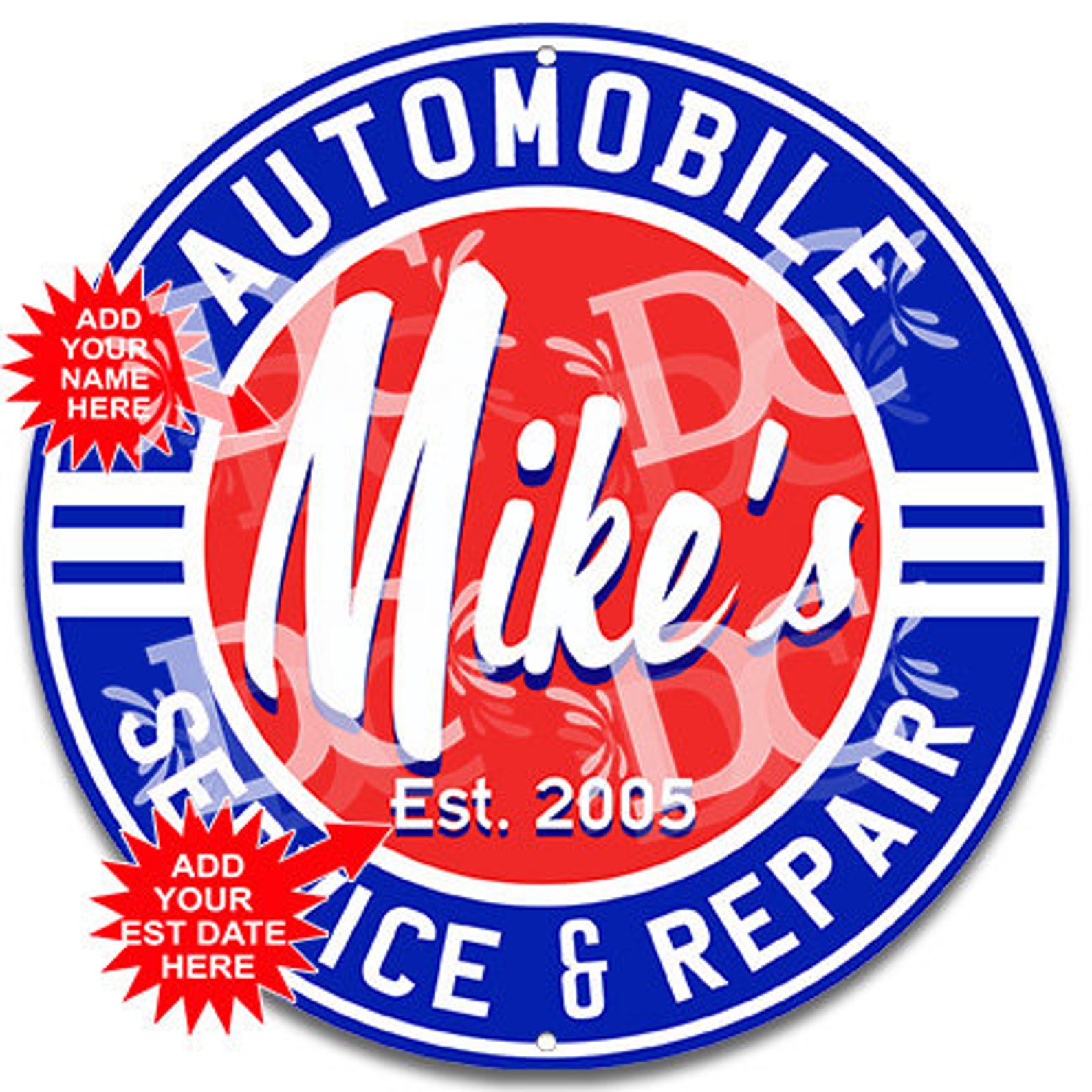 Car Repair Personalized Signs Business Logo Sign Custom Auto | Etsy