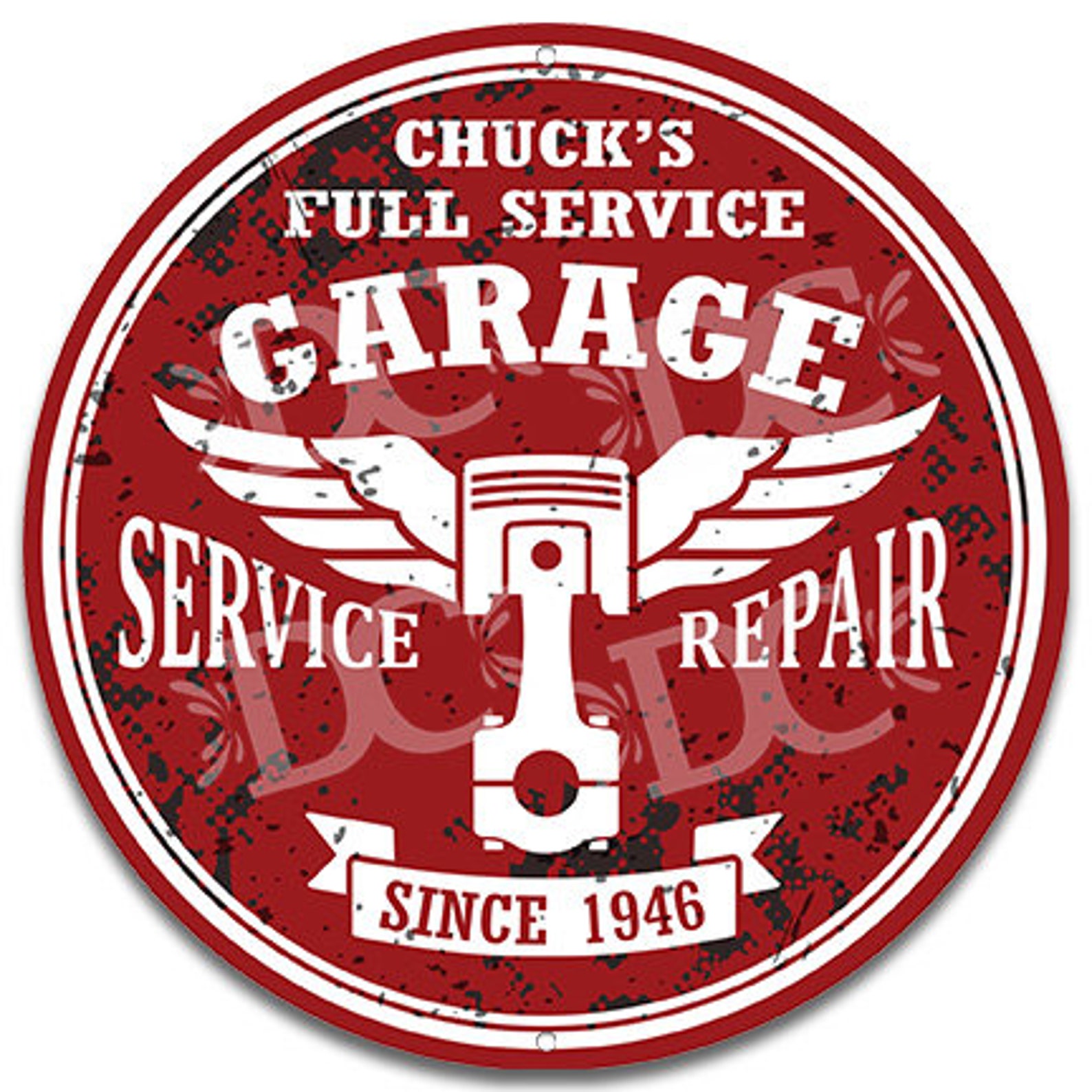 Full Service Garage Signs Old School Garage Signs Wrench - Etsy