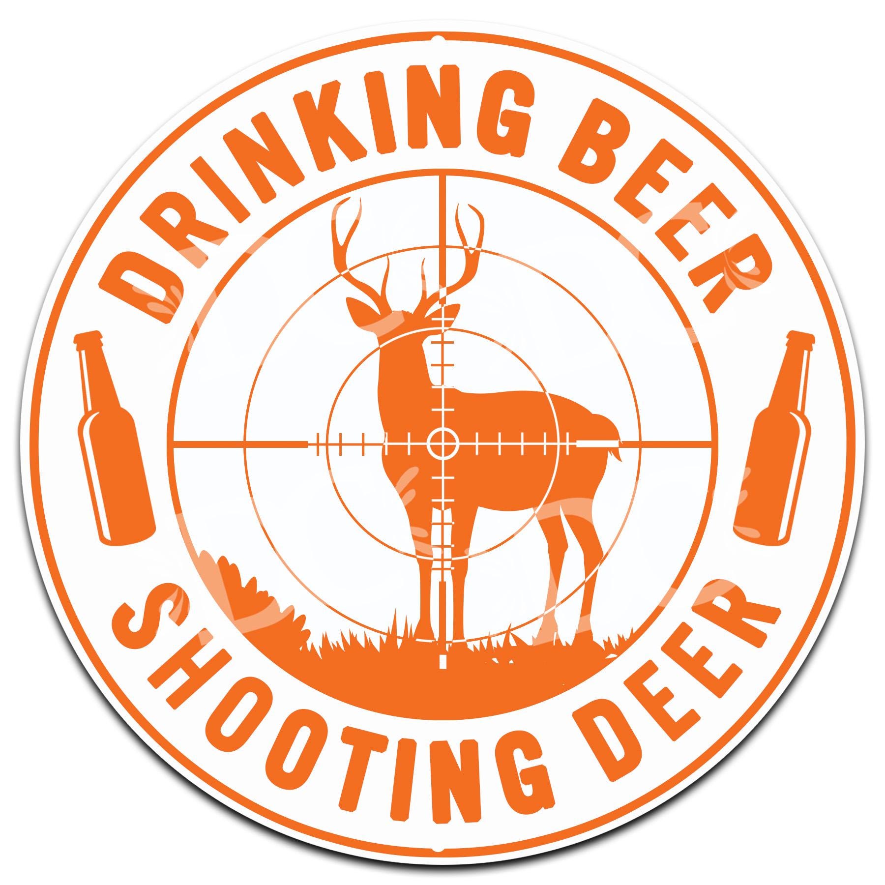 Deer Hunting Novelty Sign: Beer Drinking Decor - Etsy