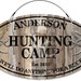 Hunting Camp Sign, Hunting Décor Signs, Deer Camp Signs, Custom Deer ...