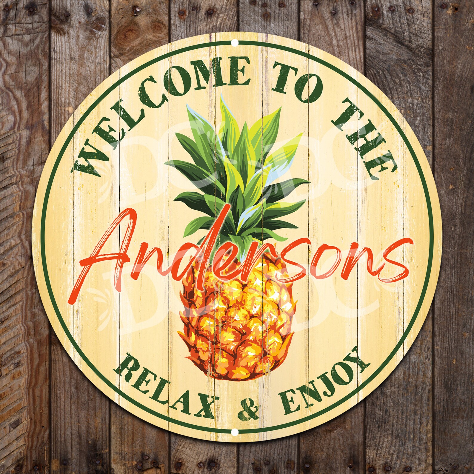 Pineapple Front Door Welcome Pineapple House Welcome Sign - Etsy