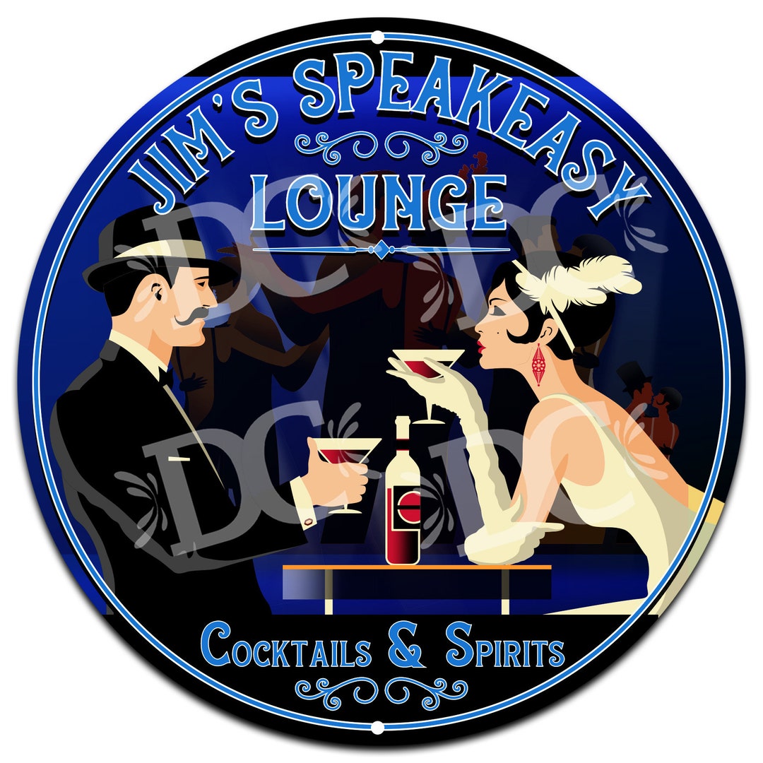 Speakeasy Custom Sign, Vintage Bar Sign, Roaring 20's Speak Easy Sign ...