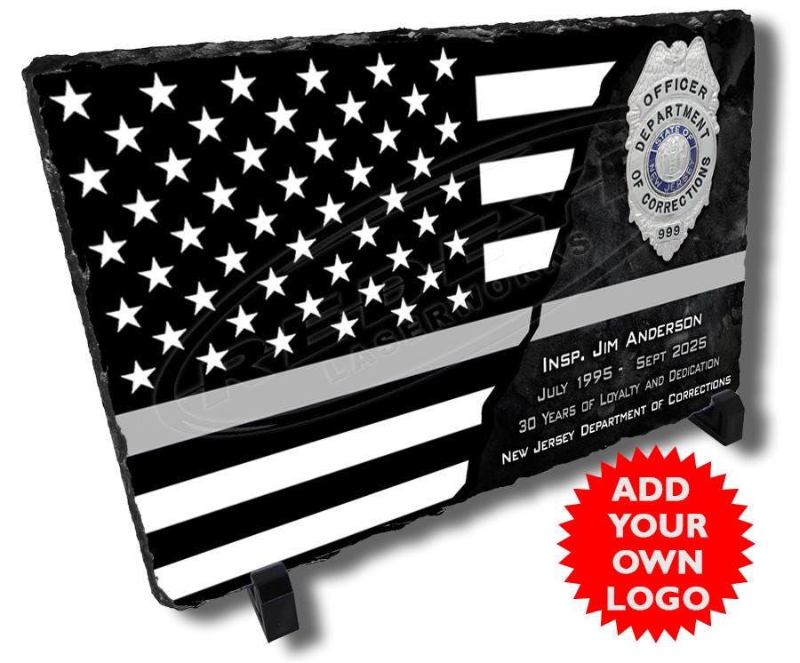 Personalized Corrections Officer Retirement Stone Plaque - Etsy