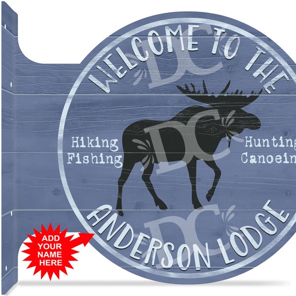 Moose Welcome Sign - Etsy