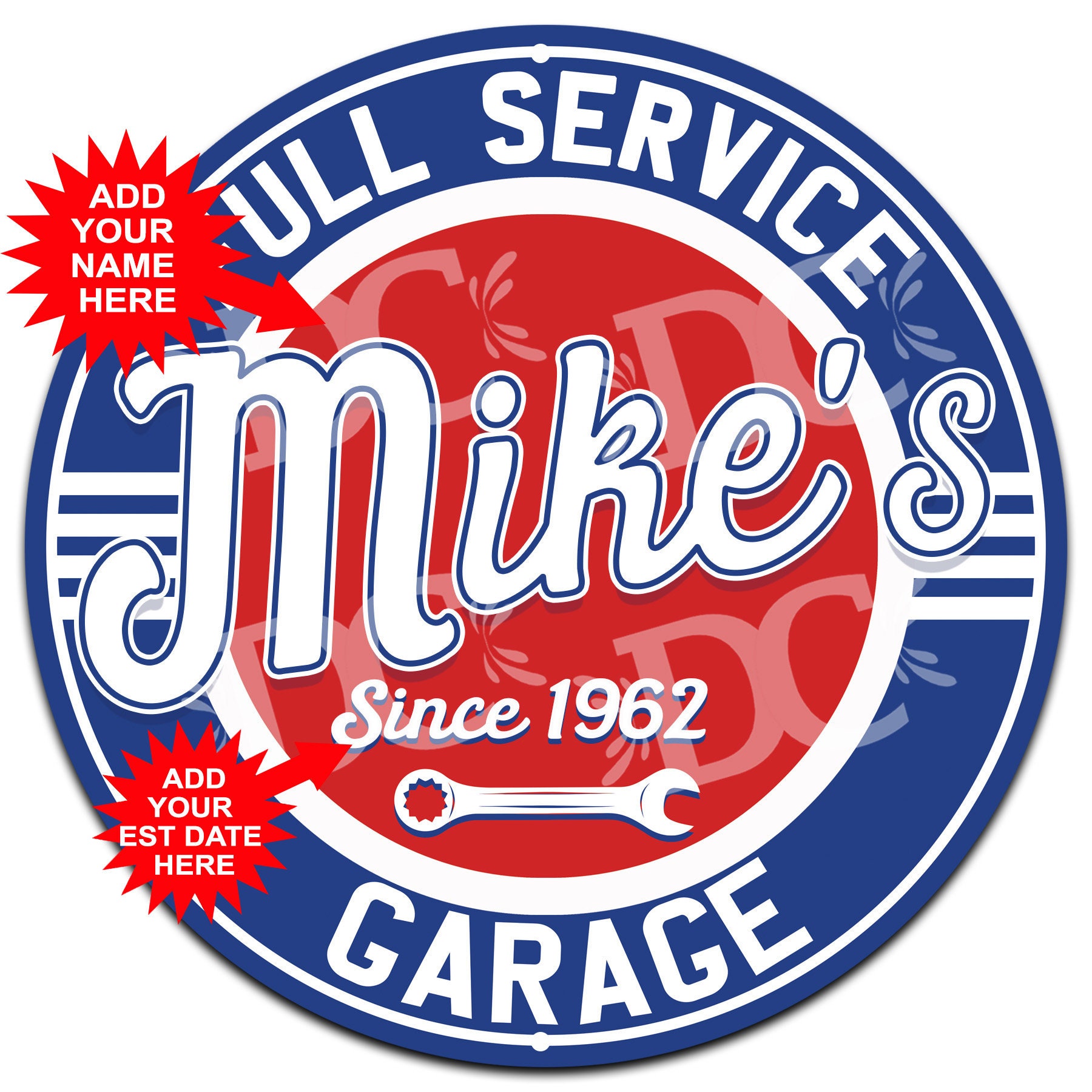 Retro Full Service Garage Sign Vintage Auto Mechanic Sign - Etsy