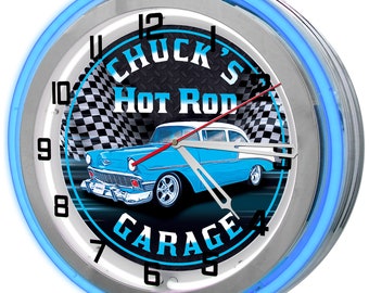 Automotive Neon Clock - Etsy