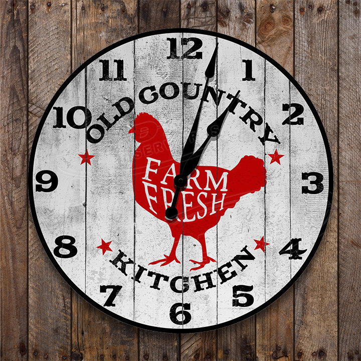 Country Kitchen Clock Farmhouse Clocks Farmer Clocks | Etsy