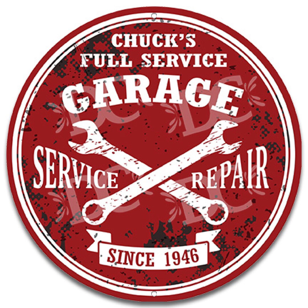 Personalized Full Service Garage Sign: Vintage Auto Repair Decor - Etsy