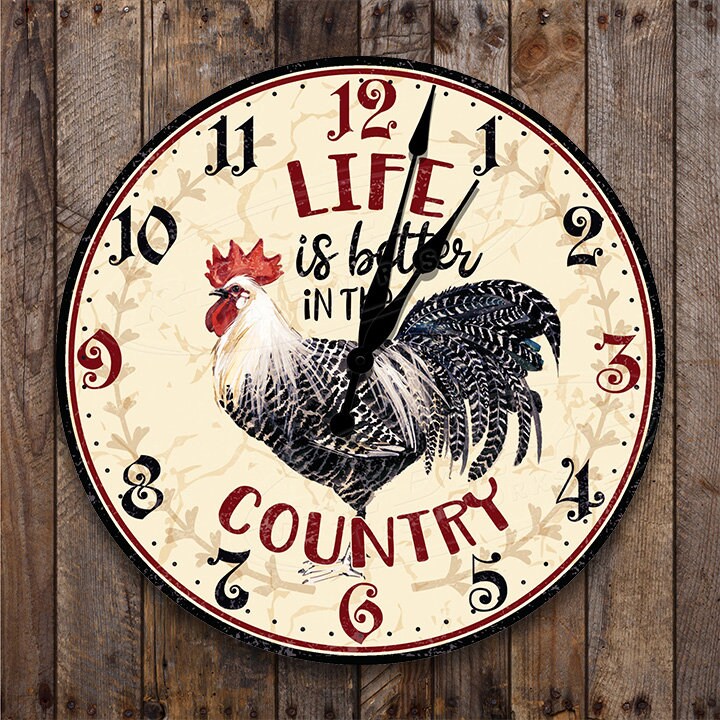 Country Kitchen Clock Farmhouse Clocks Farmer Clocks - Etsy UK