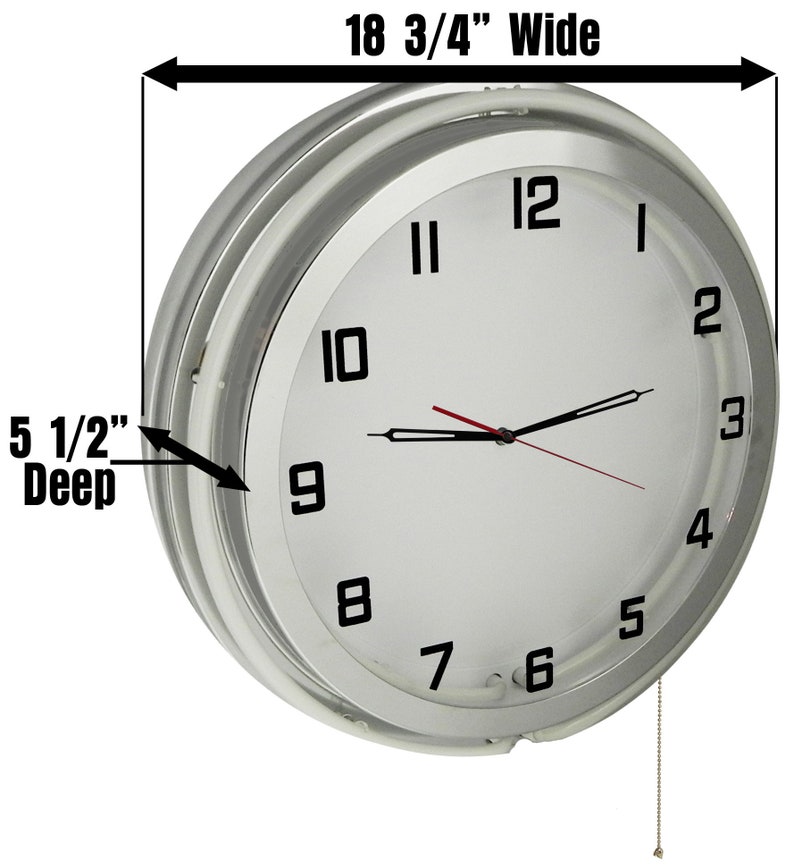 Railroad Train Room 19 Neon Clock Customized Locomotive | Etsy