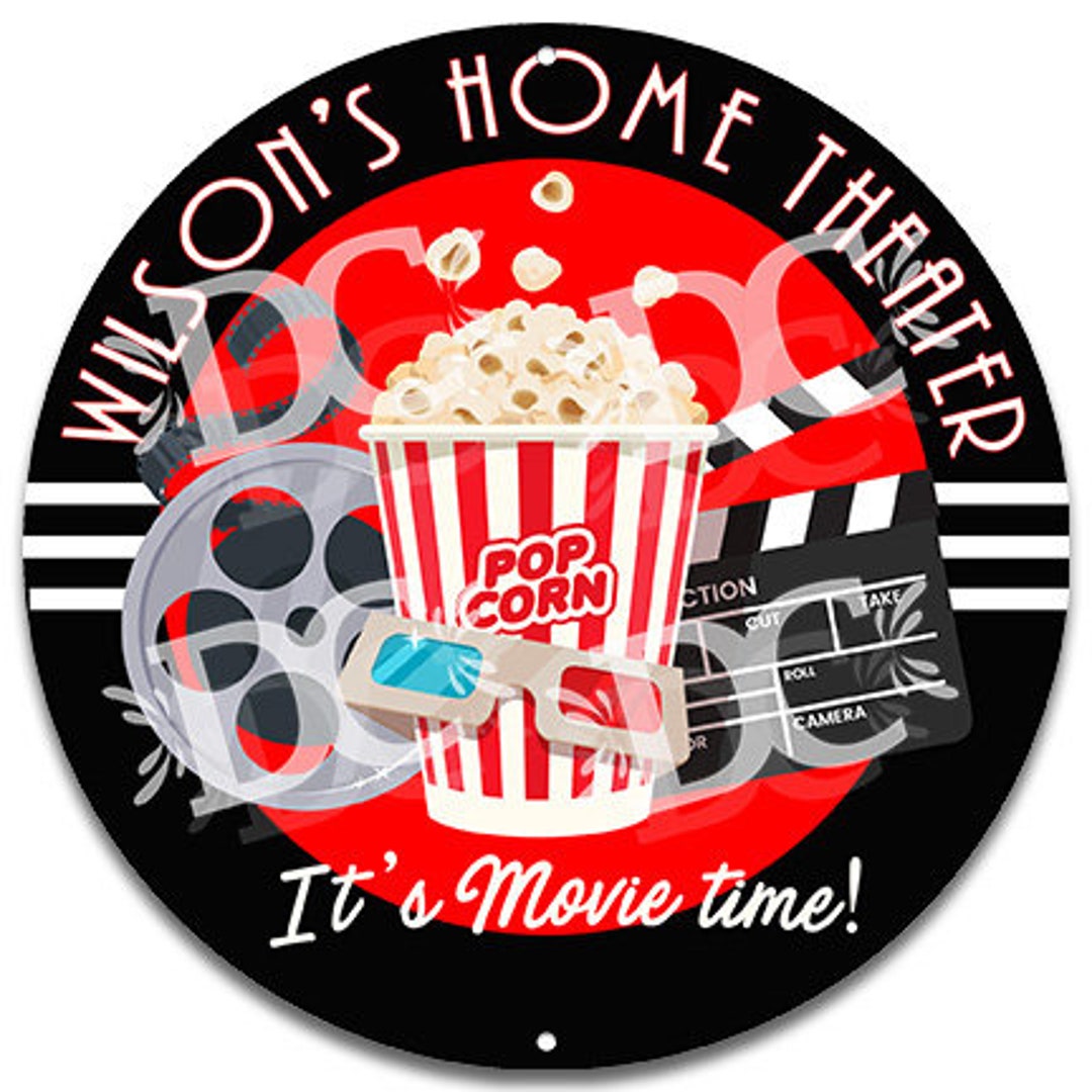 Movie Room Customized Wall Sign, Theater Room Signs, Game Room Signs ...