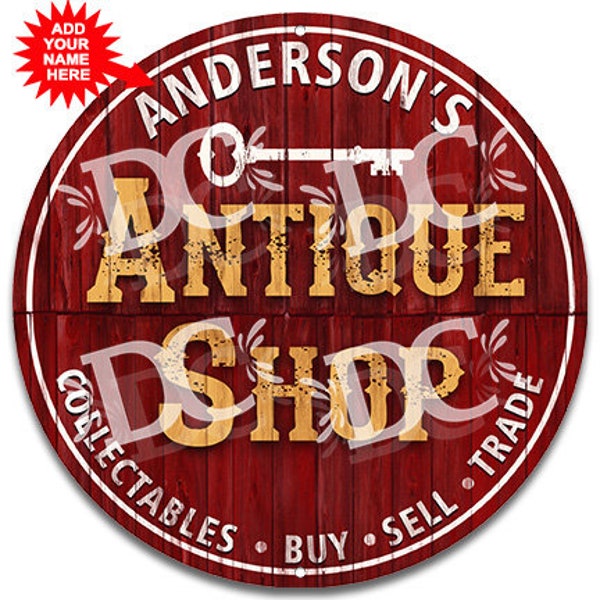Antique Shop Sign - Etsy