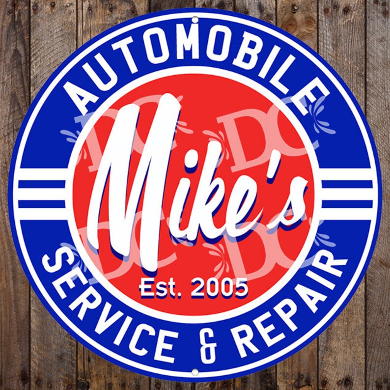Car Repair Personalized Signs Business Logo Sign Custom Auto - Etsy