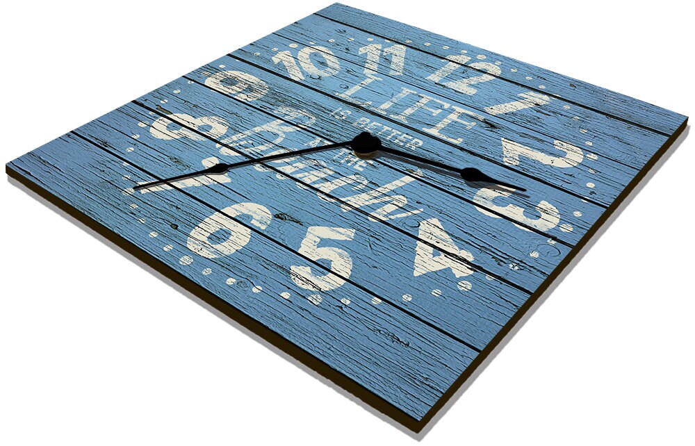 Beach Life Wall Clock Beach Themed Clock Cottage Décor | Etsy