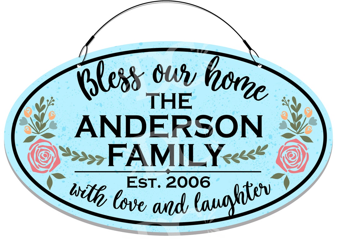 Home Blessing Metal House Sign, Home Welcome Décor Signs, Cottage Signs ...