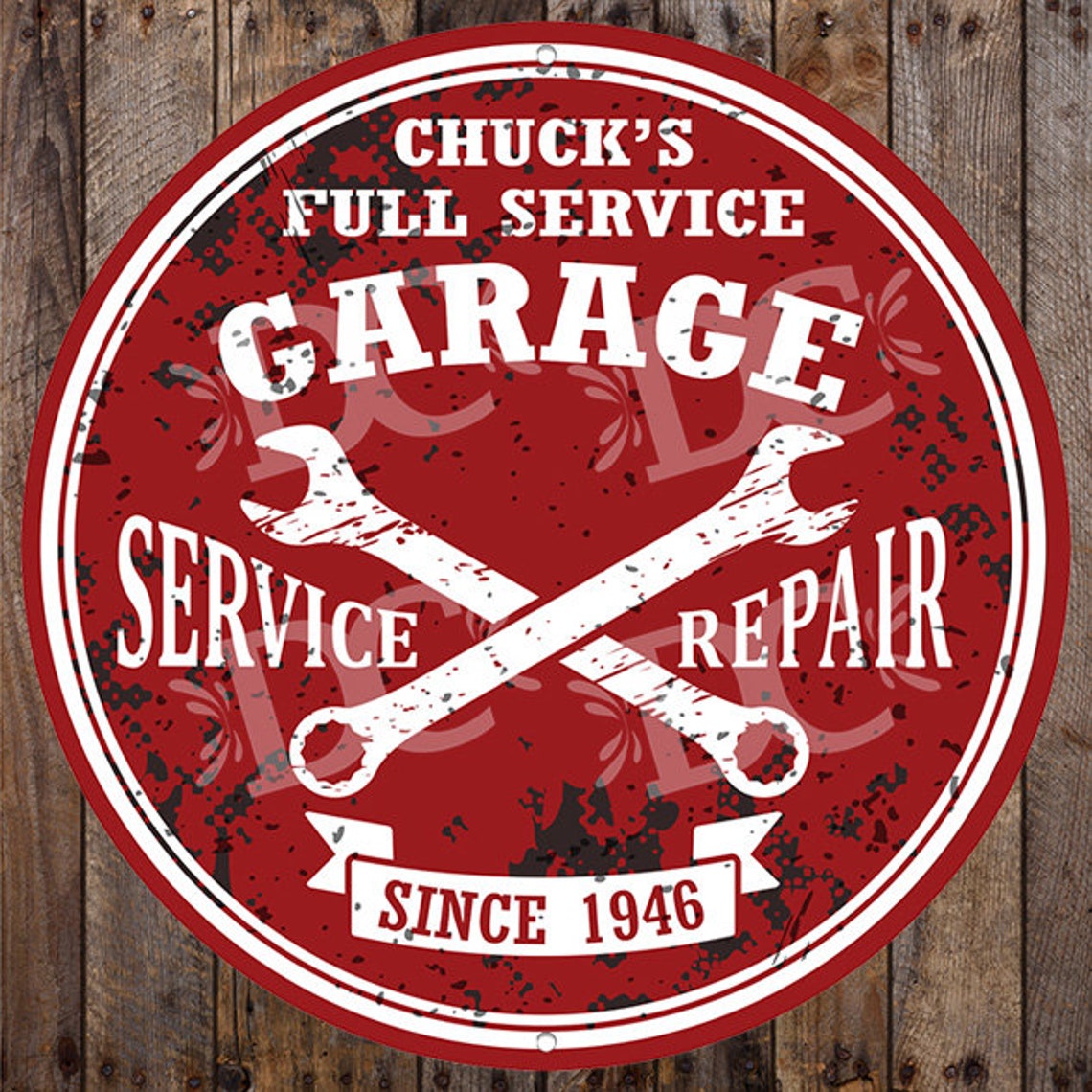 Full Service Garage Signs Old School Garage Signs Wrench - Etsy