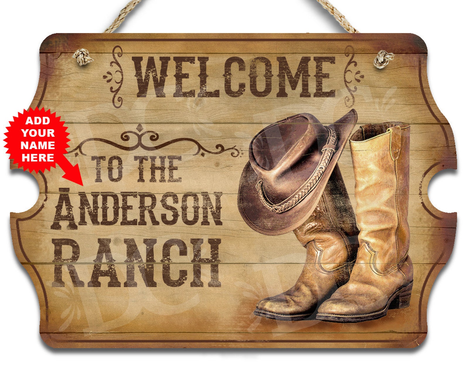 Ranch Welcome Sign Western Welcome Sign Cowboy Boots Welcome - Etsy