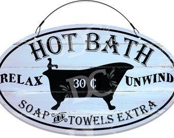 Bath House Sign - Etsy