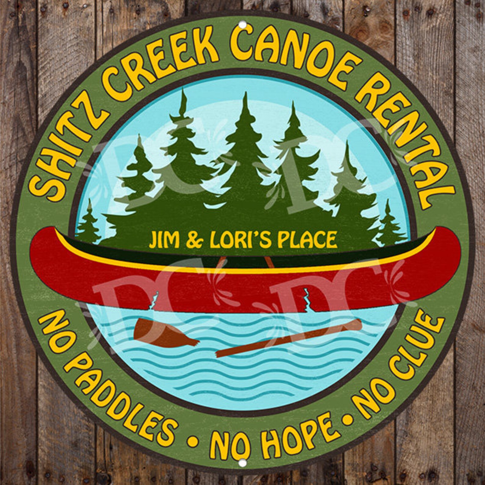 Shitz Creek Sign Canoeing Signs Cottage Welcome Signs Canoe | Etsy